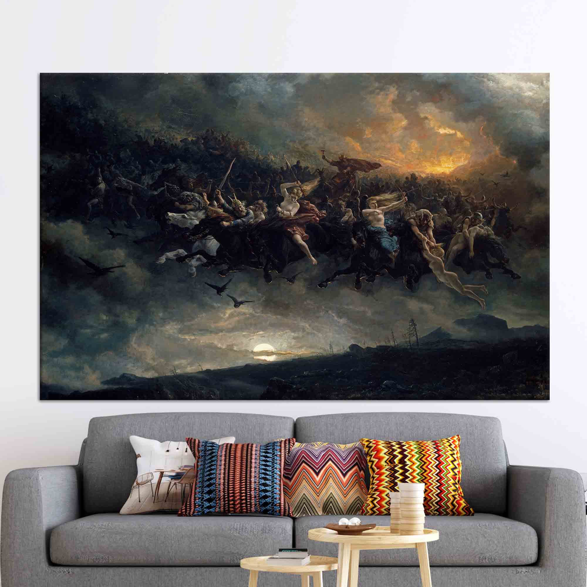 kayra export Stunning Norse Mythology Inspired 3D Framed Canvas Poster ...