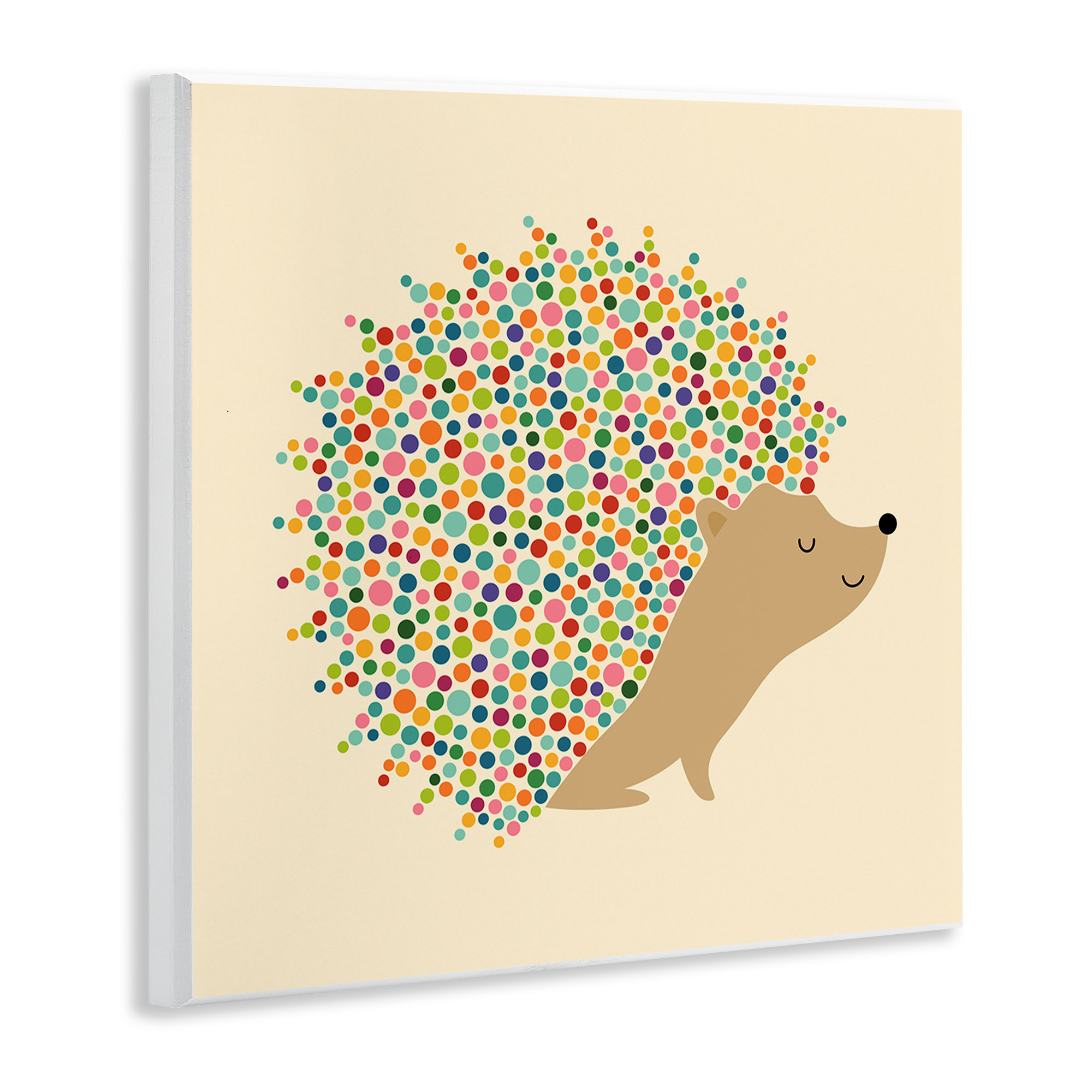 Millwood Pines Speckled Dots Hedgehog Wall Plaque Art, design by Andy Westface | Wayfair