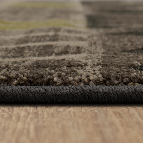 Corrigan Studio® Cadmus Geometric Brown/Black Area Rug & Reviews | Wayfair