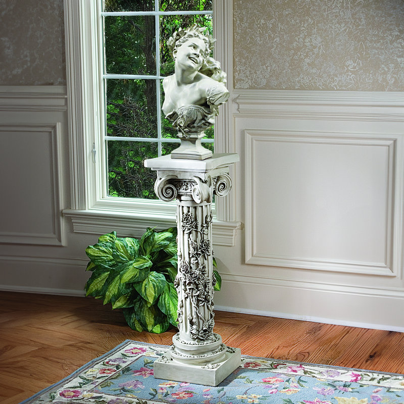 Design Toscano Rose Garland Pedestal Plant Stand & Reviews | Wayfair
