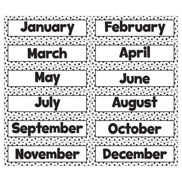 Teacher Created Resources Dots on Monthly Headliners | Wayfair