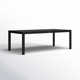 Braxdyn 86.5'' Metal Outdoor Dining Table & Reviews | Birch Lane