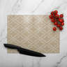 Andrew Lee Cross Ornament Pattern Glass Chopping Board | Wayfair.co.uk