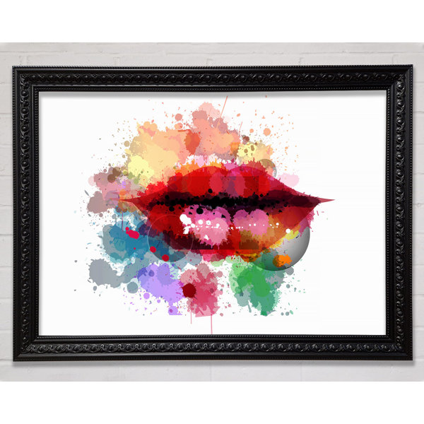 Bright Star Rainbow Lips - Single Picture Frame Print | Wayfair.co.uk