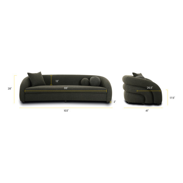 AllModern Pio 103'' Sofa | Wayfair