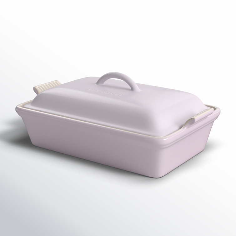 Le Creuset Heritage Stoneware 4 Qt. Rectangular Casserole with Lid ...