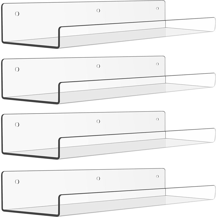 Rebrilliant Layron 4 Piece Resin Floating Shelf & Reviews | Wayfair