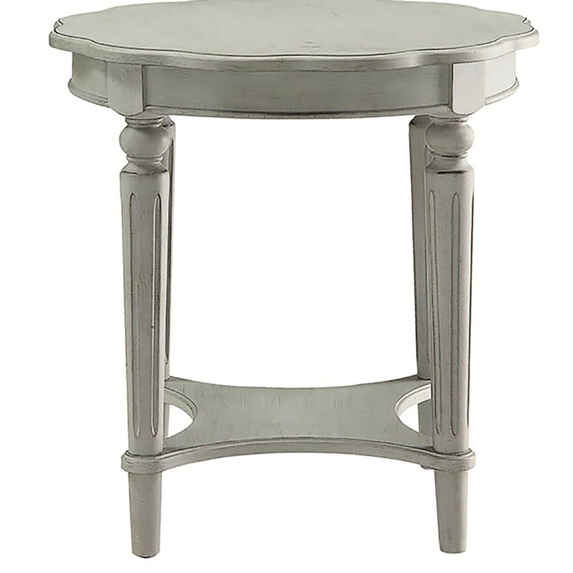 Ophelia & Co. Antique Slate End Table With Bottom Shelf - Living Room ...
