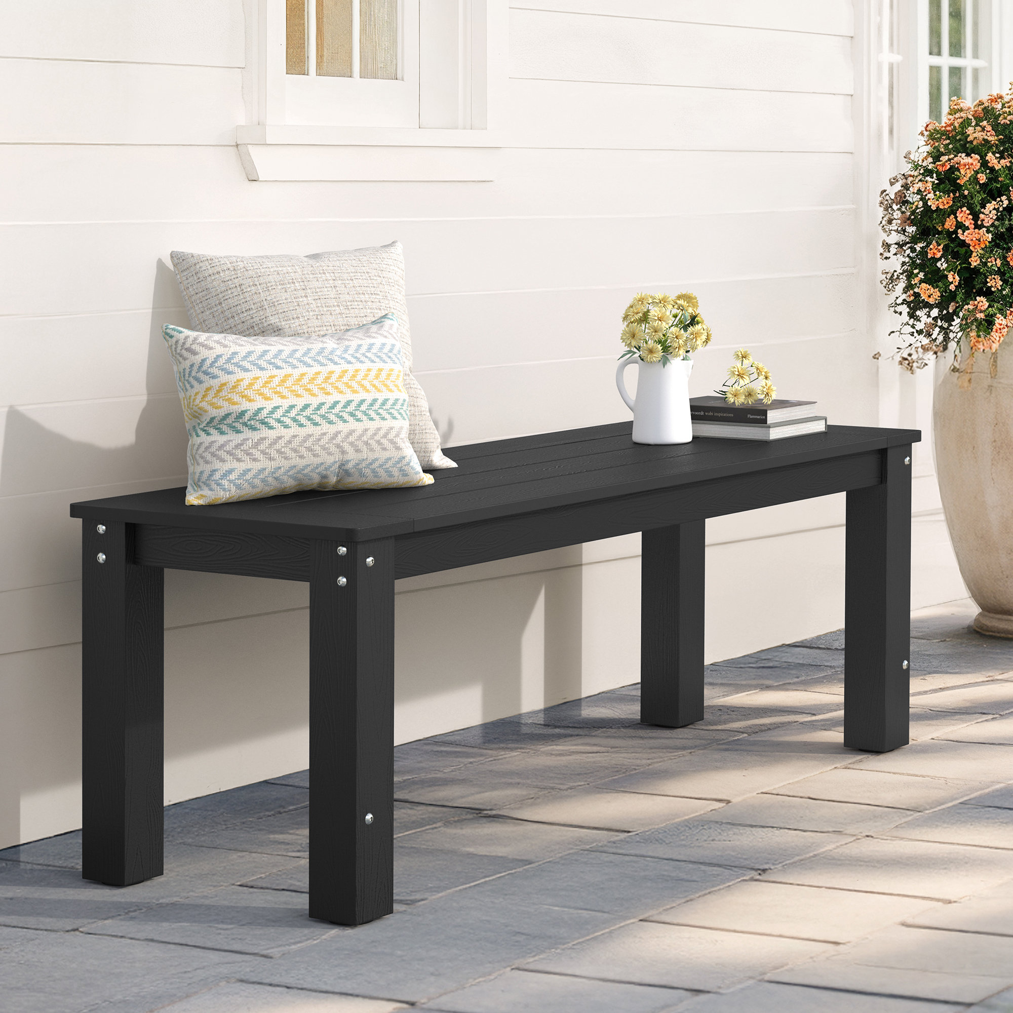 Lark Manor™ 2-Person Outdoor Backless Benches | Wayfair