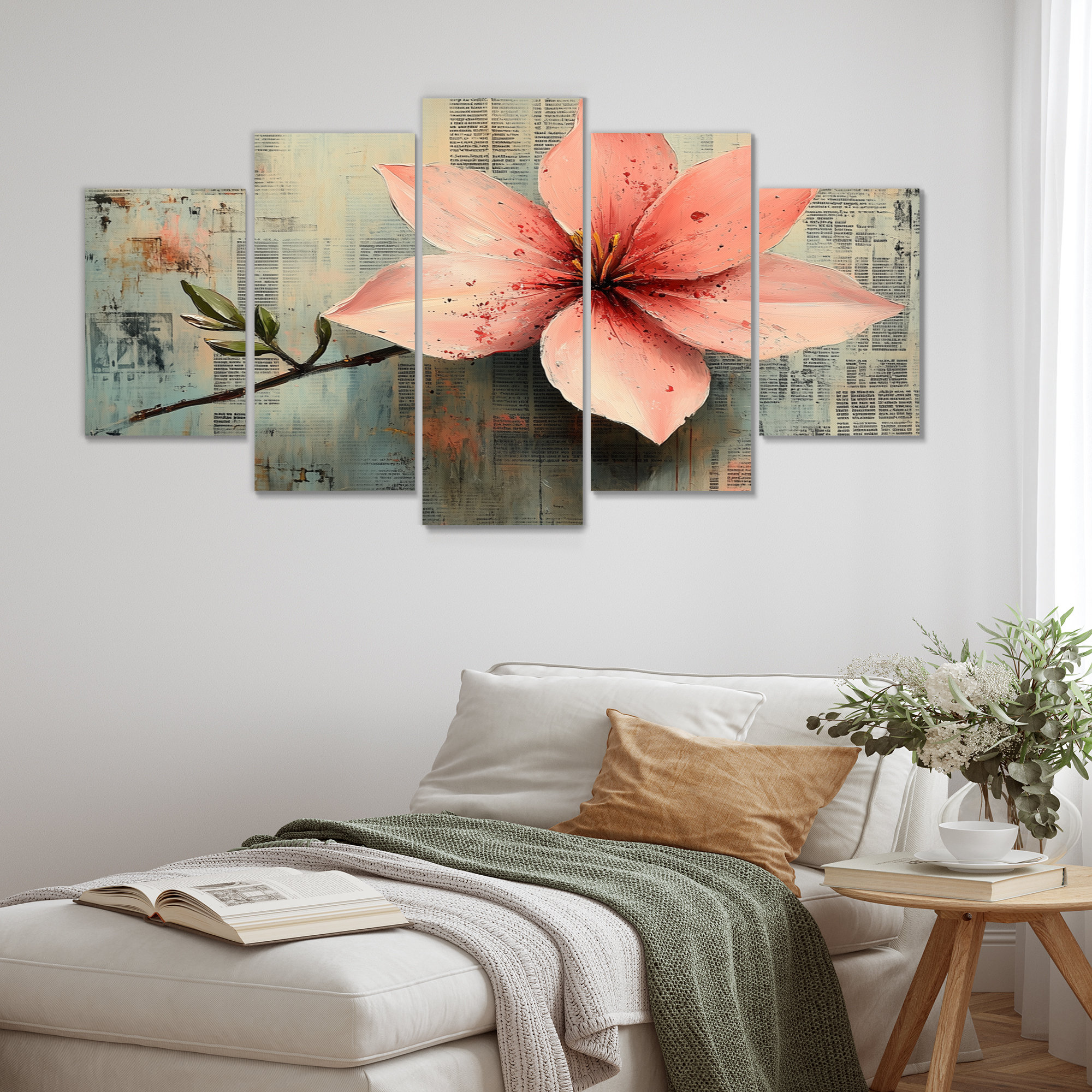 Winston Porter Jasmine In Pink And Green Tones II - Jasmine Wall Decor ...