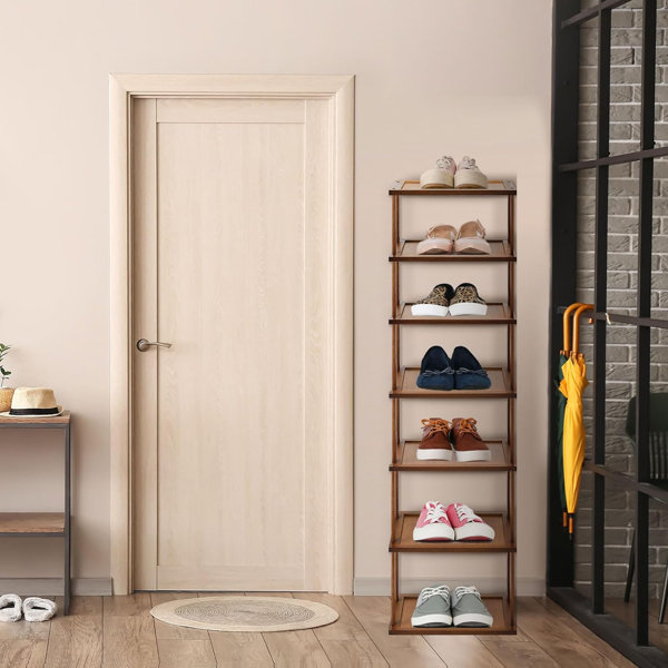 Wrought Studio Shoe Rack Vertical Narrow Corner Shoe Rack - Wayfair Canada
