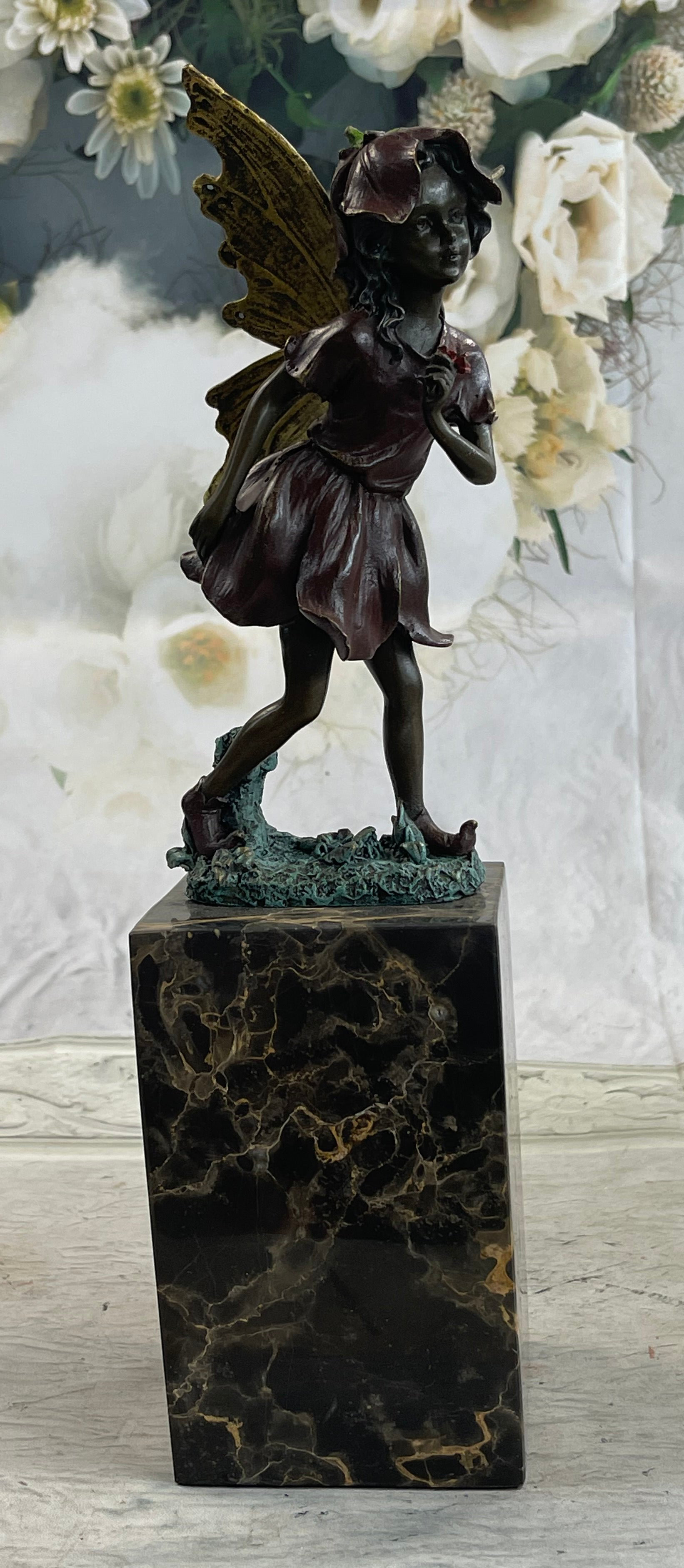 Trinx Beldin Fairy Daydream Bronze Sculpture Figure By French Artist ...