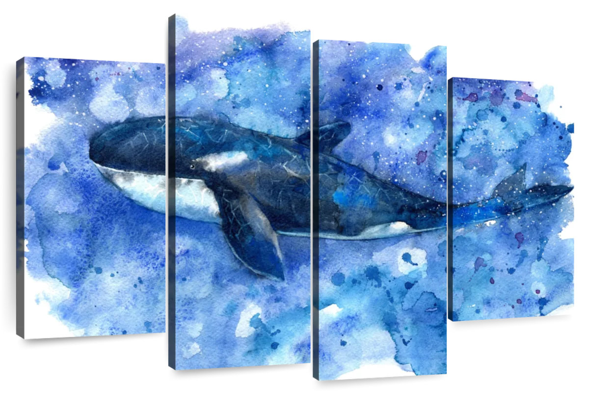 Ebern Designs Blue Killer Whale | Wayfair