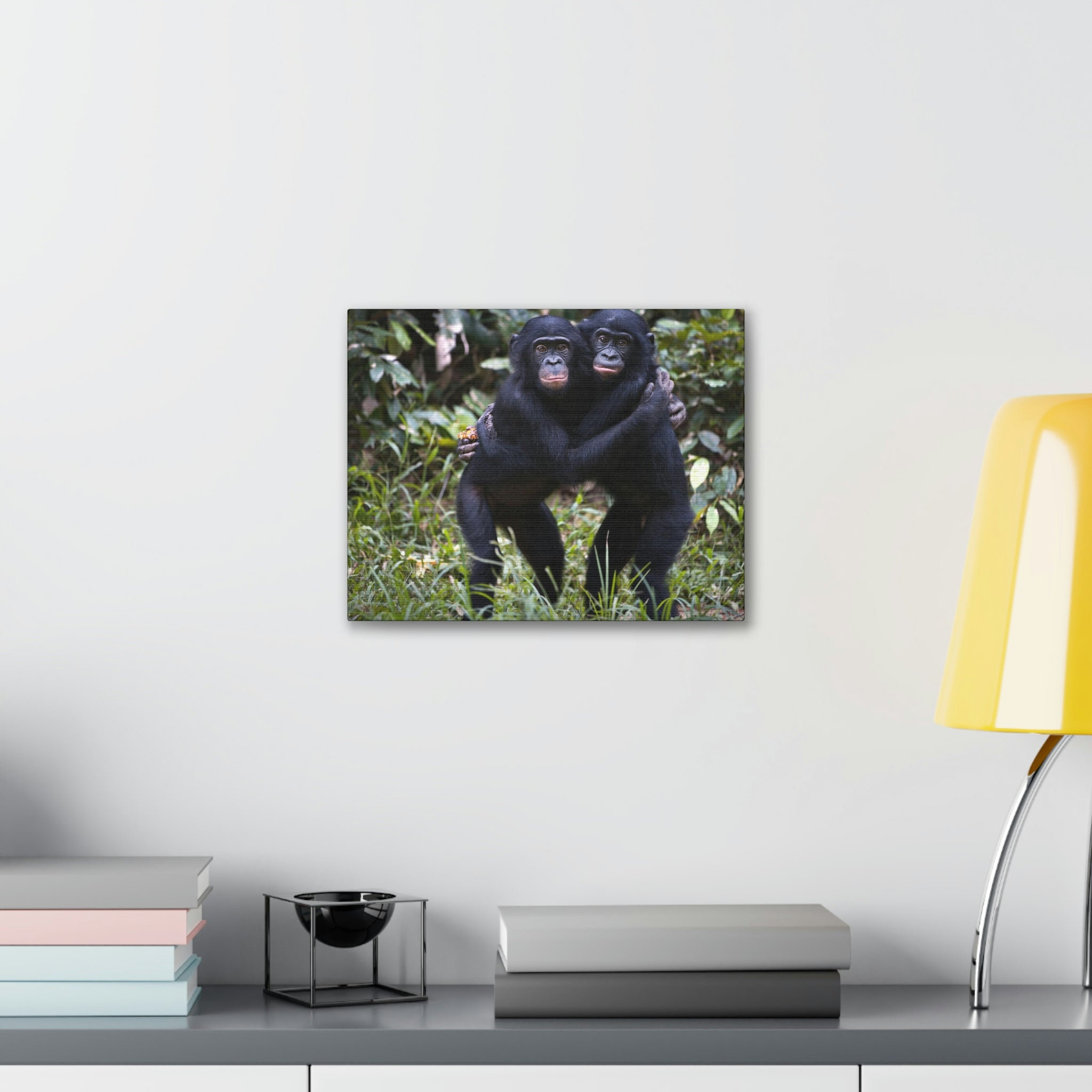 Latitude Run® Bonobo Couple Bonobo Troop Print Animal Wall Art ...