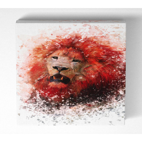 Latitude Vive Red Lion Roar - Wrapped Canvas Print | Wayfair.co.uk
