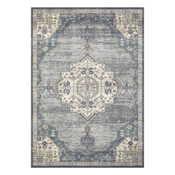 Charlton Home® Washable Rugs for Living Room Bedroom Area Rug Boho ...