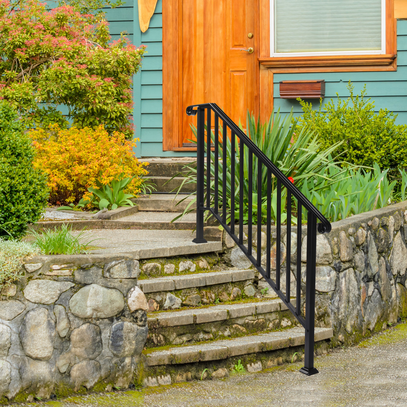 Blue Elephant Fegley Metal Handrail Stair Railing & Reviews | Wayfair.co.uk