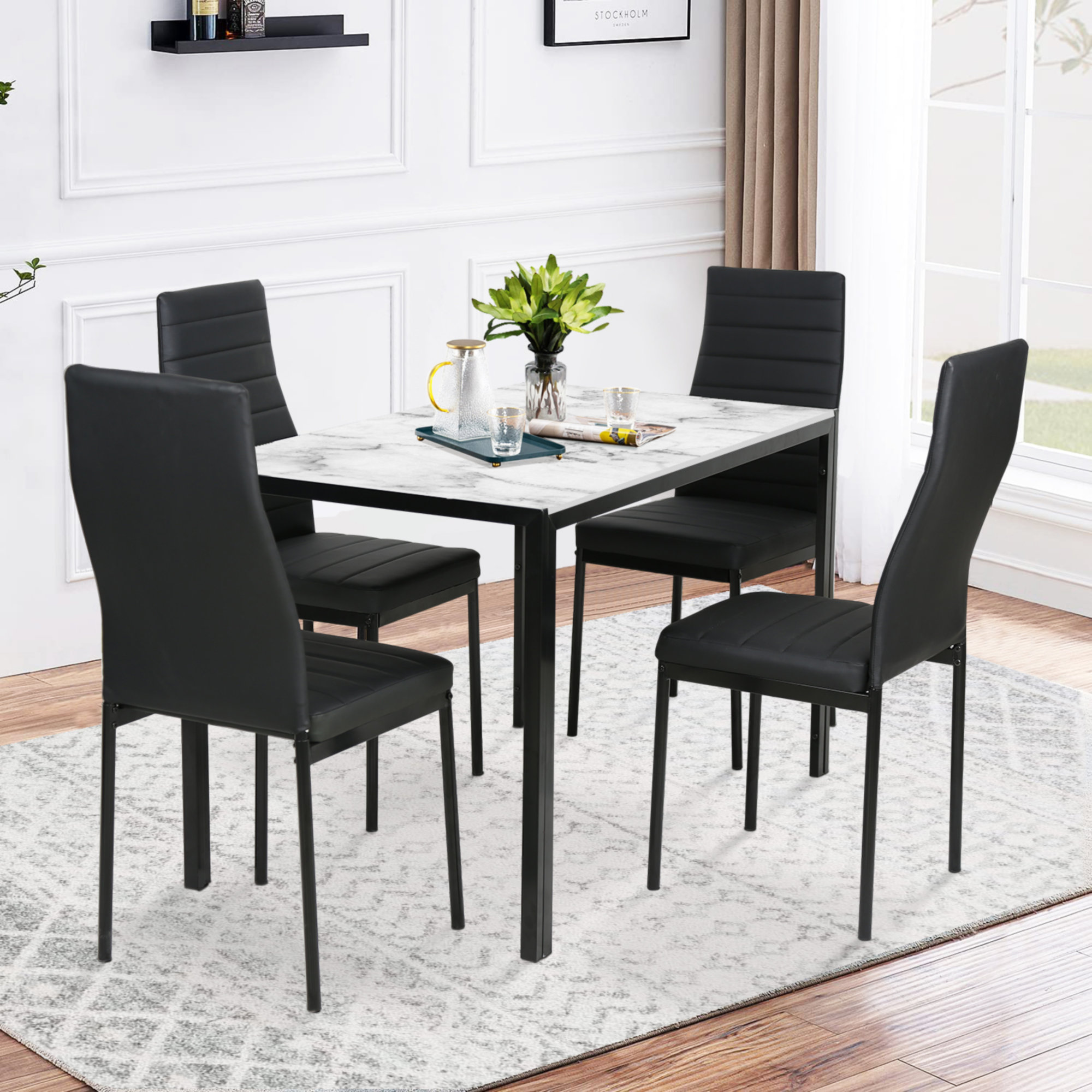 Latitude Run® Dokota 4 - Person Dining Set & Reviews | Wayfair