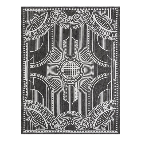 Unique Loom Geometric Indoor / Outdoor Rug & Reviews | Wayfair