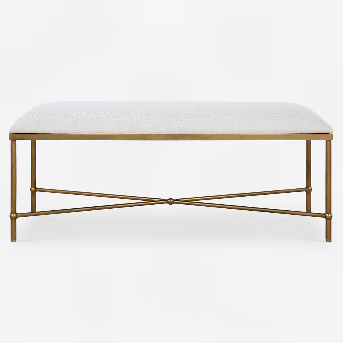 Uttermost Avenham Gold Bench | Perigold
