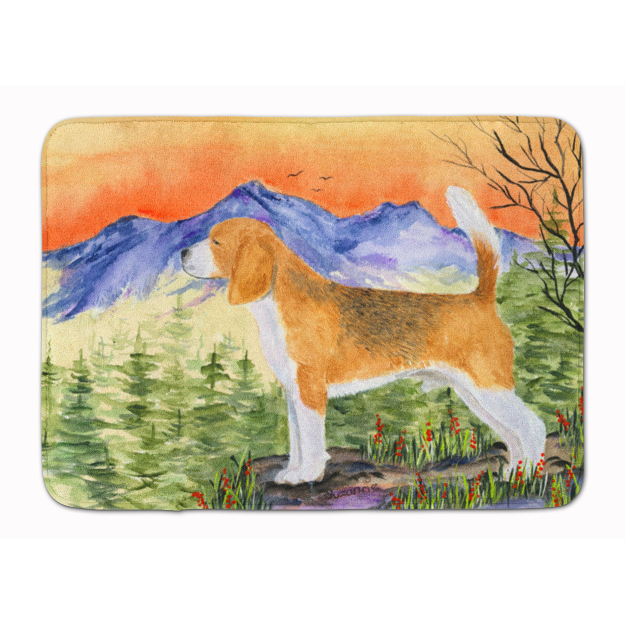 East Urban Home Beagle Memory Foam Bath Rug | Wayfair