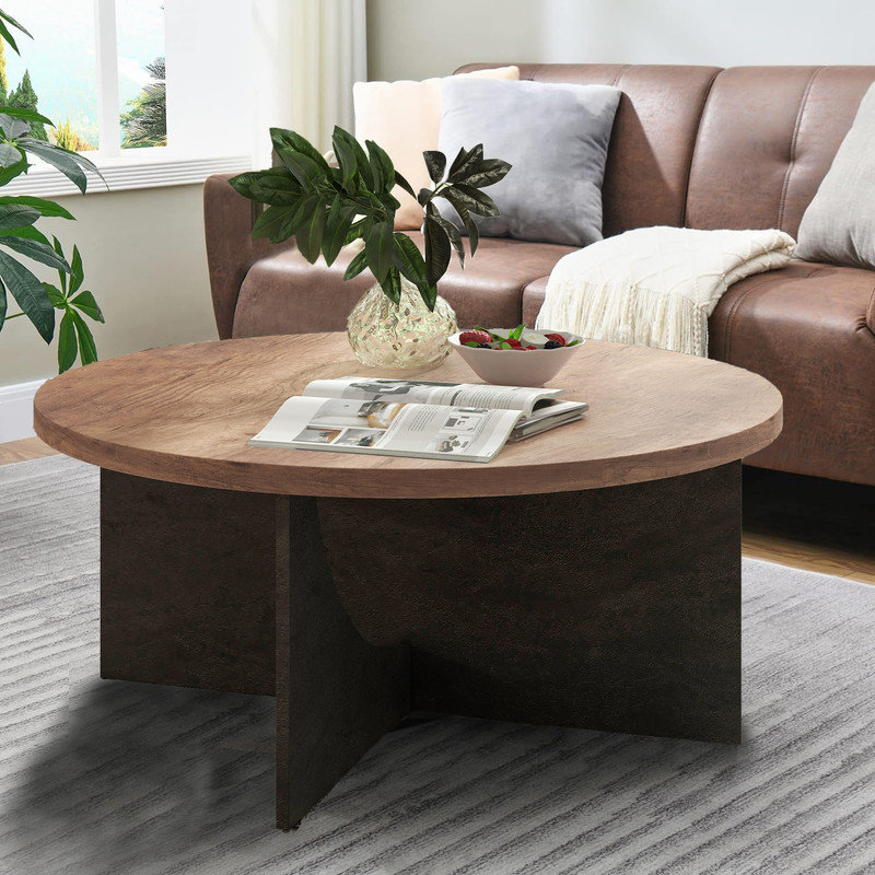 Millwood Pines Egecan Solid Wood Top Coffee Table | Wayfair