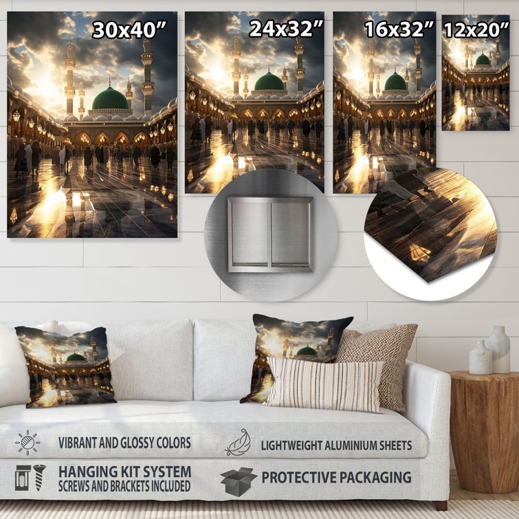 Ebern Designs Islam Art Prophets Mosque On Metal Print - Wayfair Canada