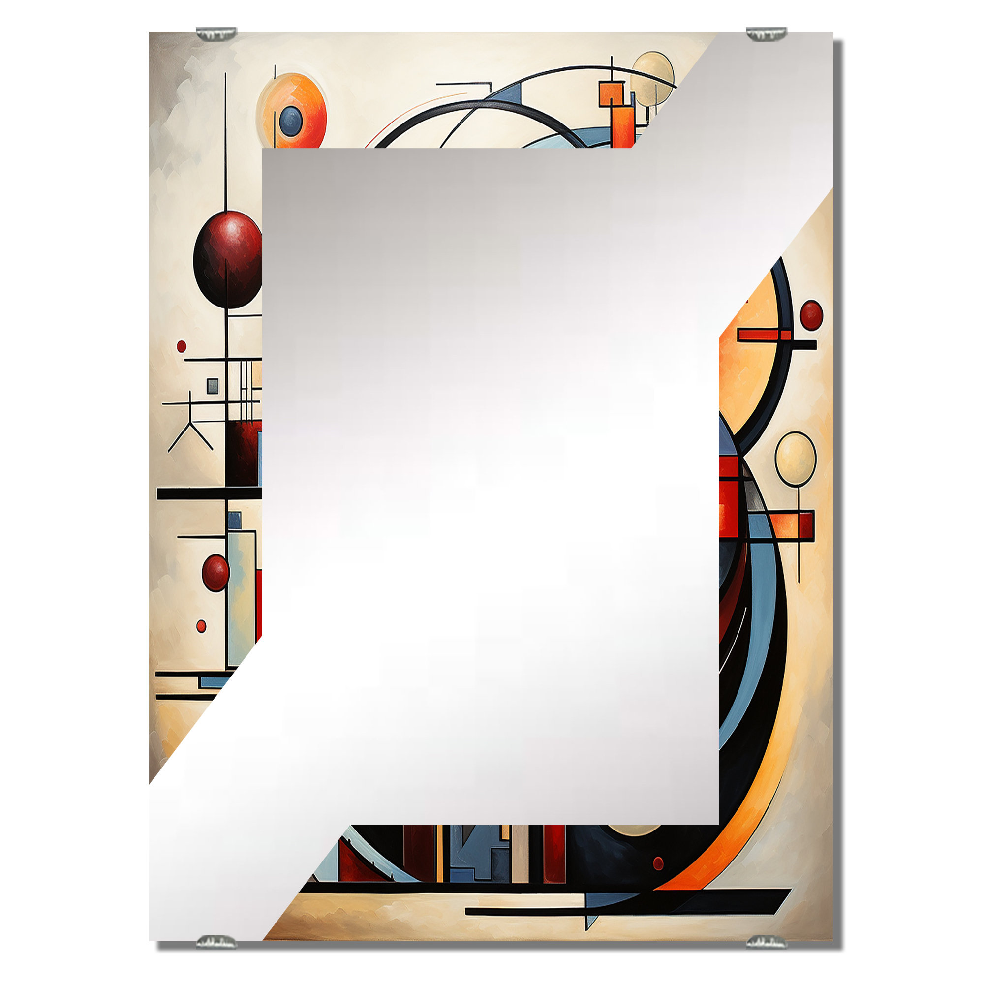 East Urban Home Clein - Abstract Wall Mirror Large MIR131770 | Wayfair