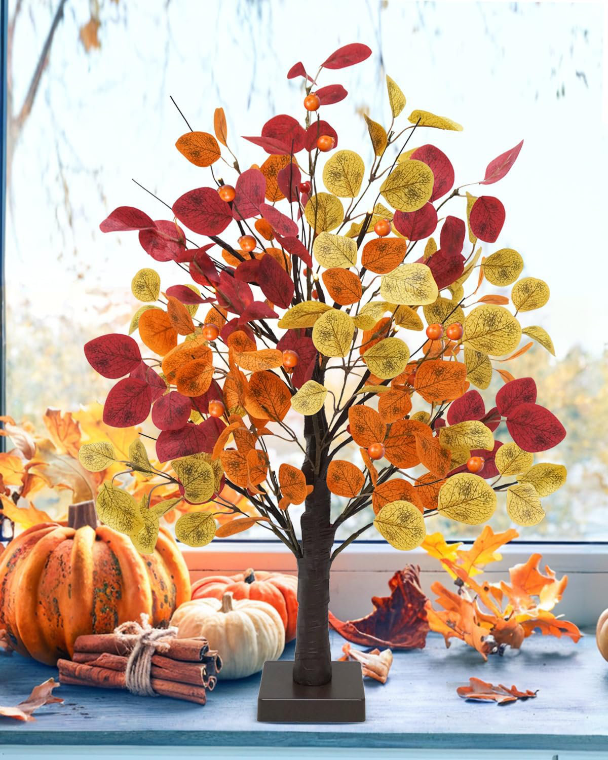 The Holiday Aisle® 24 Inch Fall Tree With Lights Fall Light Up ...