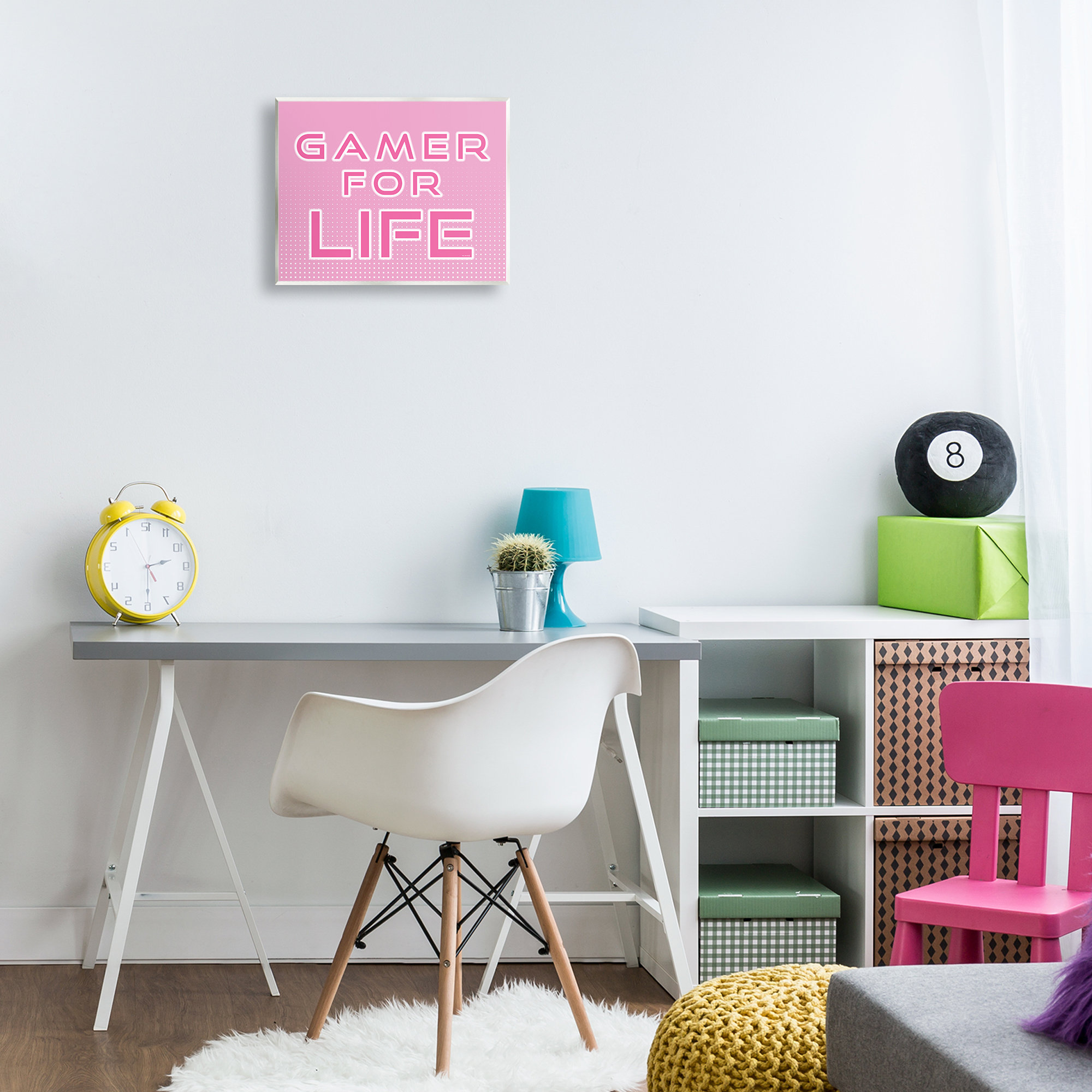 Dakota Fields Pink Gamer For Life Wall Plaque, design by Yass Naffas ...