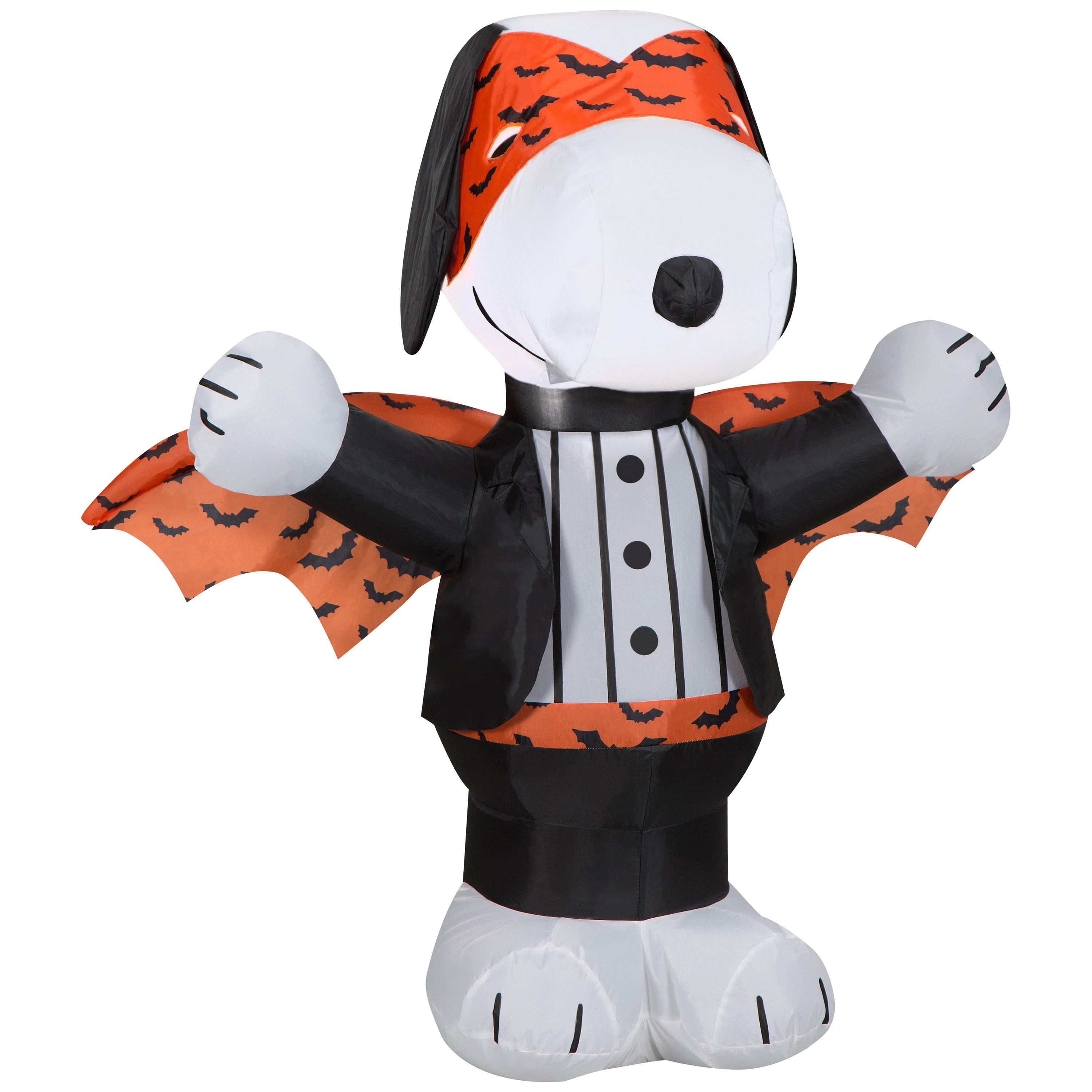 Gemmy Industries Airblown Snoopy with Orange Vampire Print Peanuts ...
