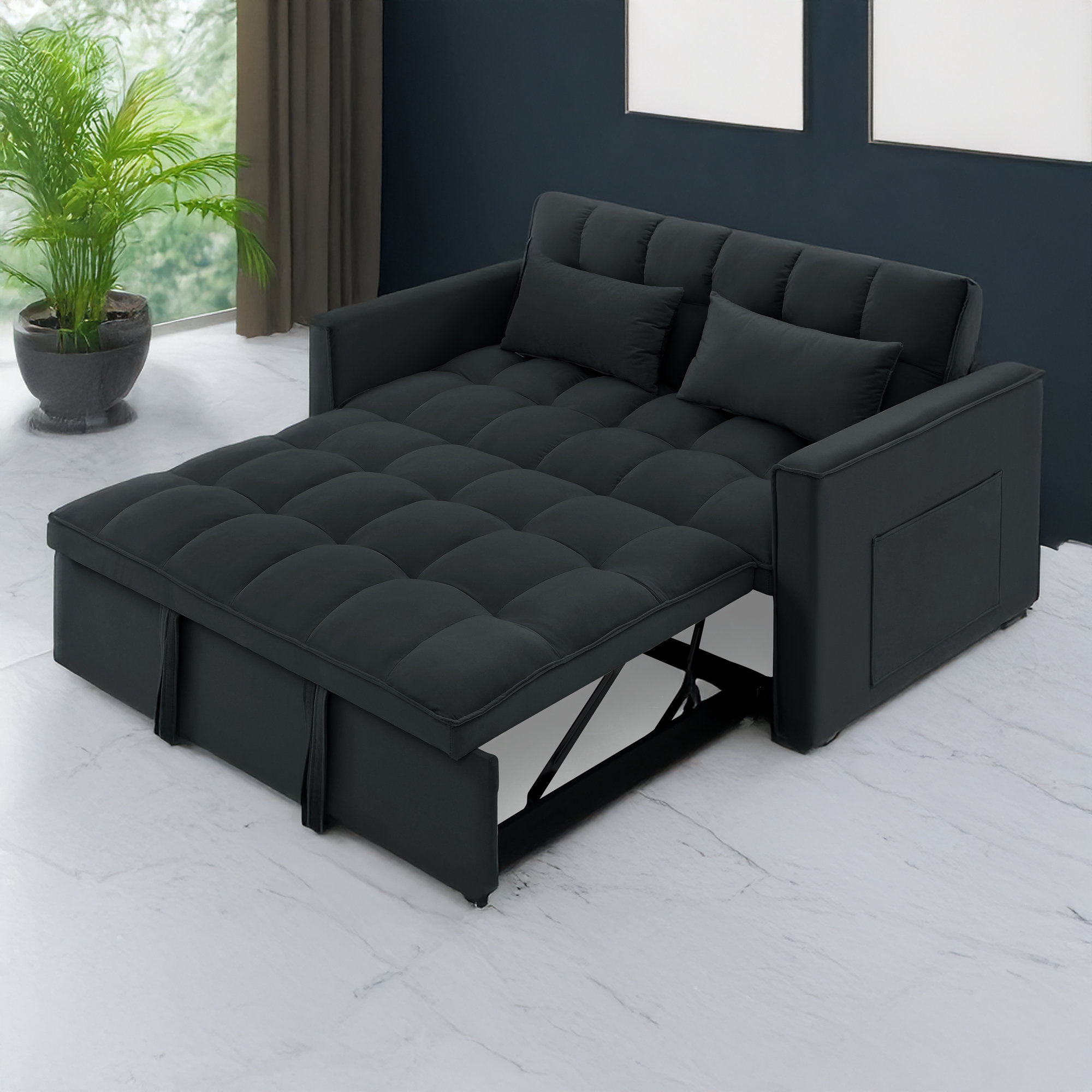 Mercer41 Sleeper Sofa Convertible Sofa Bed Sofa Arm Sofa Bed Couch ...
