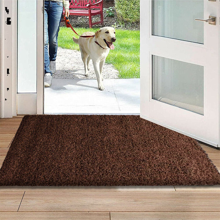 17 Stories Meyah Non Slip Shaggy Door mats | Wayfair.co.uk