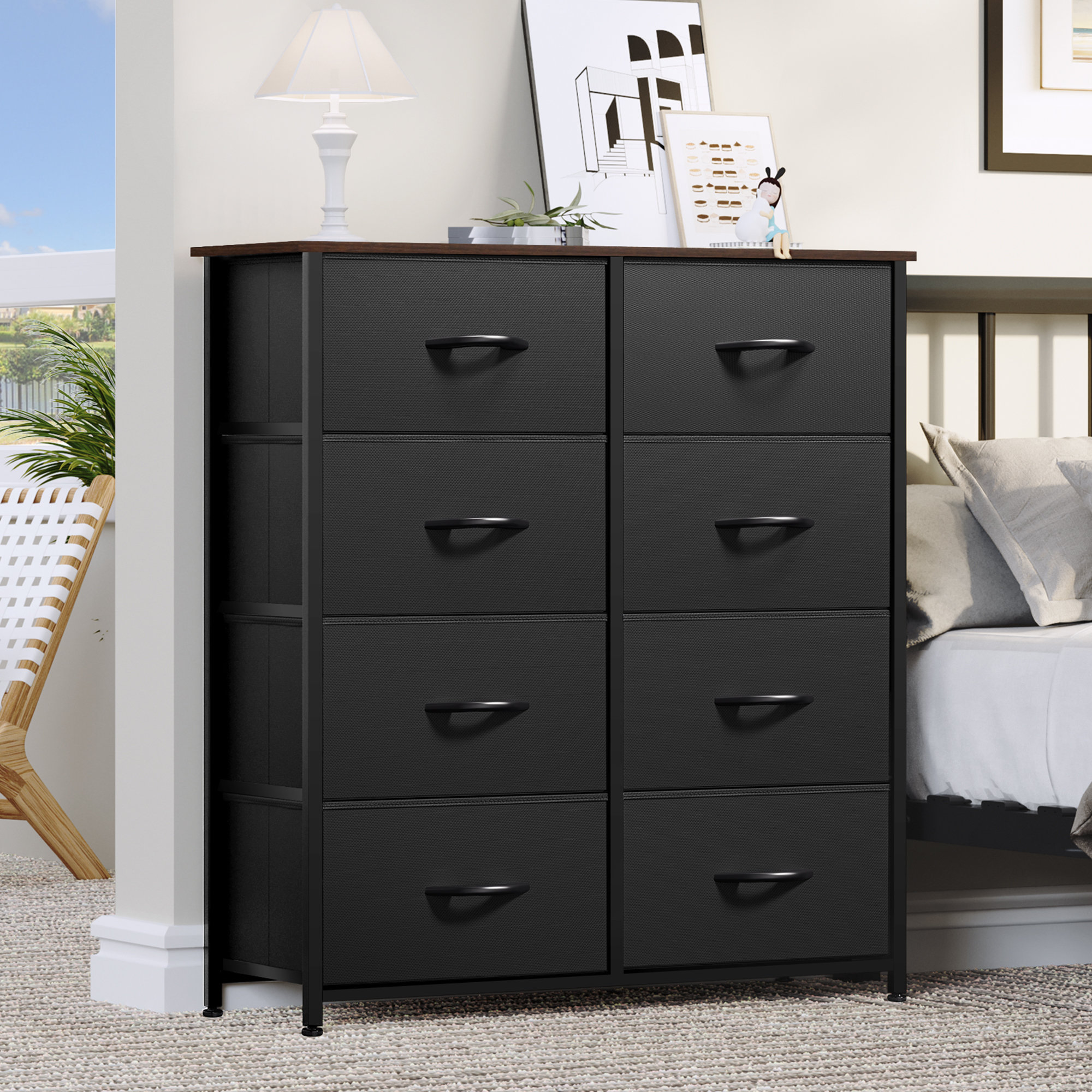 Ebern Designs Lybbert 8 Drawer 33.7" W Dresser - Wayfair Canada