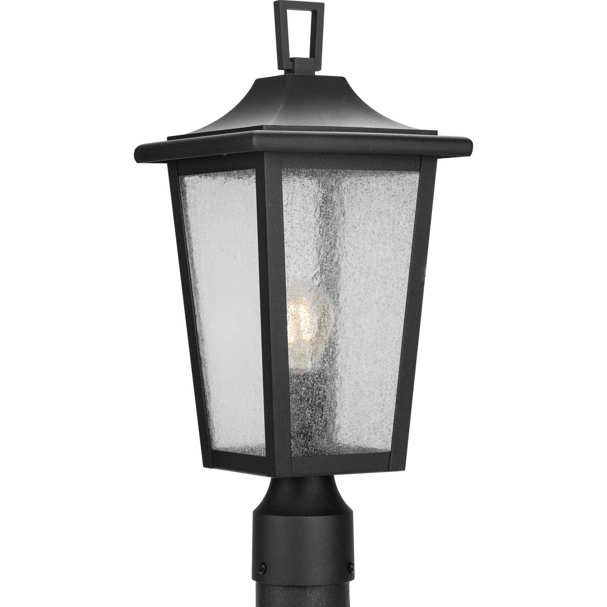 Longshore Tides 1-Light Clear Seeded Glass Transitional Outdoor Post ...