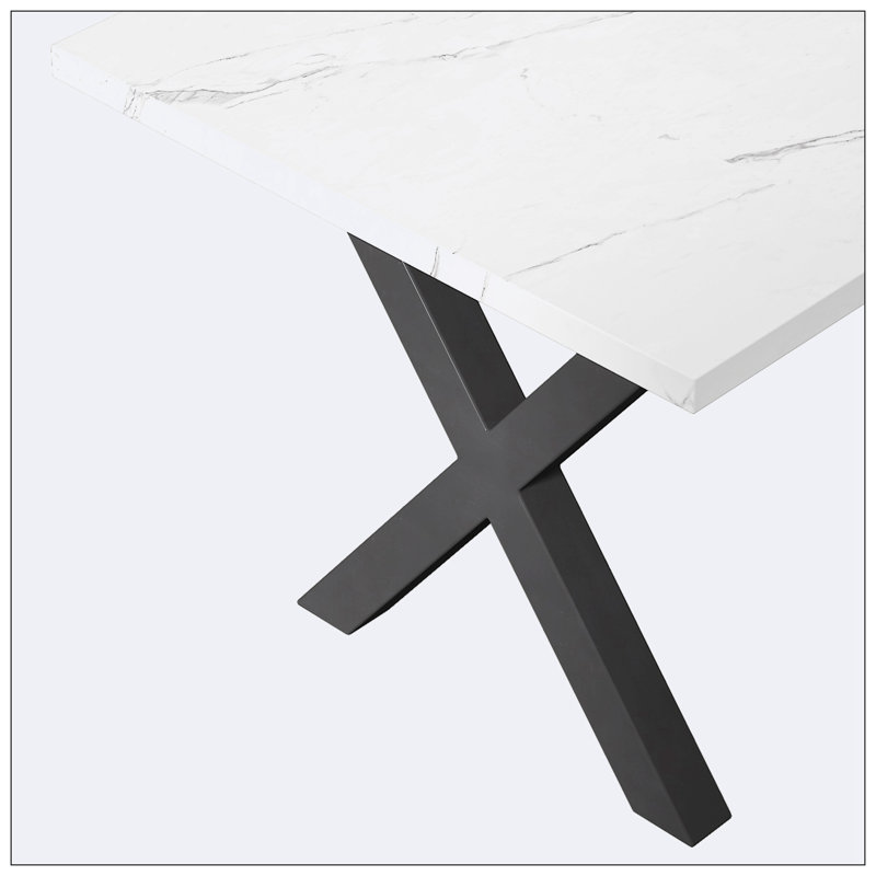 Ivy Bronx Square Dining Table with Printed Marble Table Top,Kitchen ...