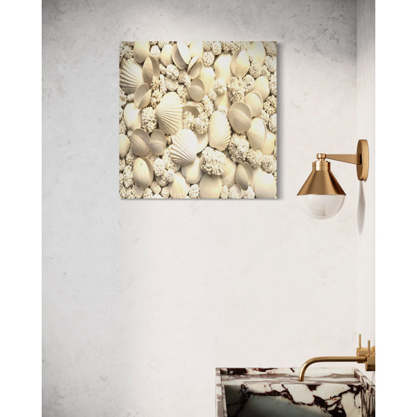 Seashells Wall Art 3D Seashells Wall Art on Canvas - No Frame Print ...