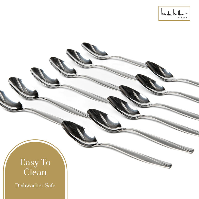 Nicole Miller Lindo Tea Spoons | Wayfair