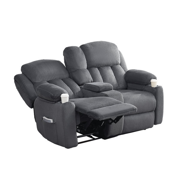 Latitude Run® Modern Recliner Sofa, Cozy Recliner Loveseat With Cup ...