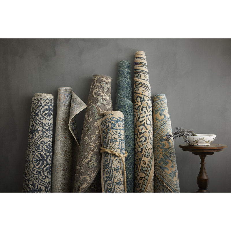 Birch Lane™ Tabitha Gray/Blue Rug | Wayfair