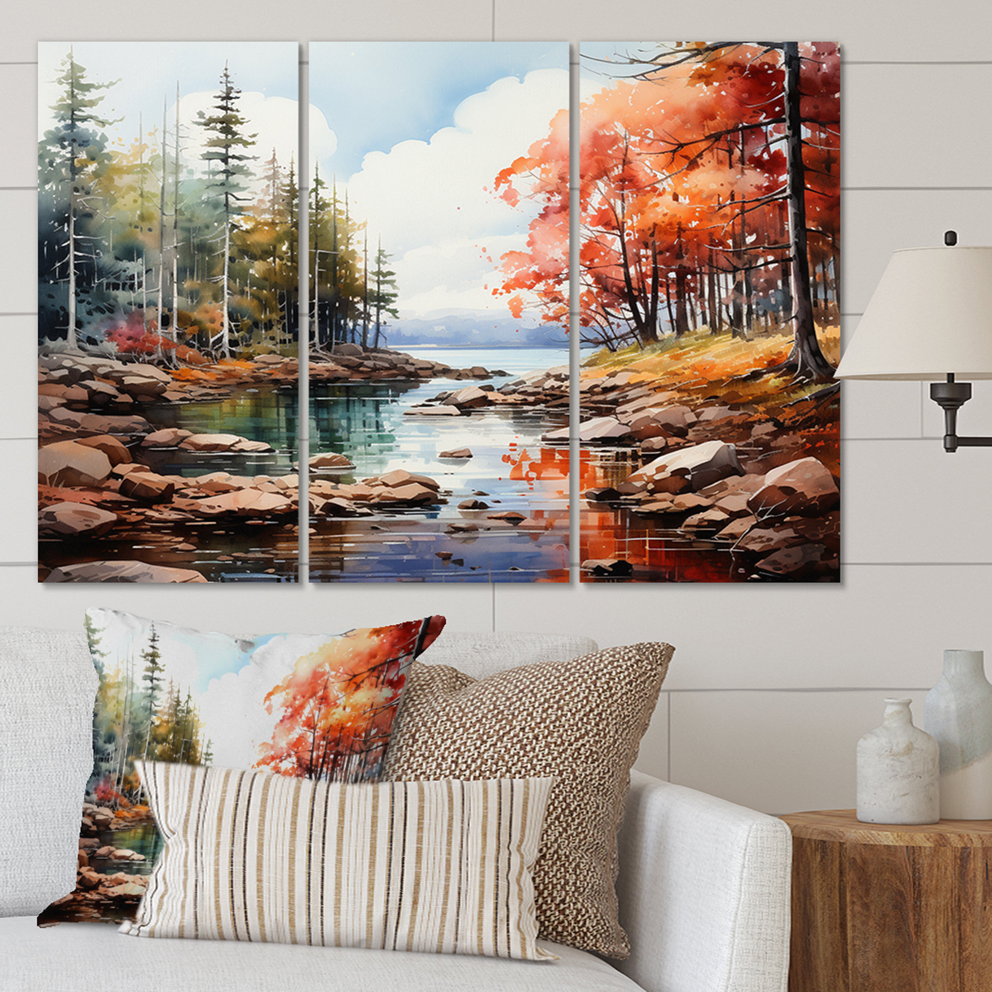 Millwood Pines Forest Acadia National Park I - Landscapes Canvas Wall ...