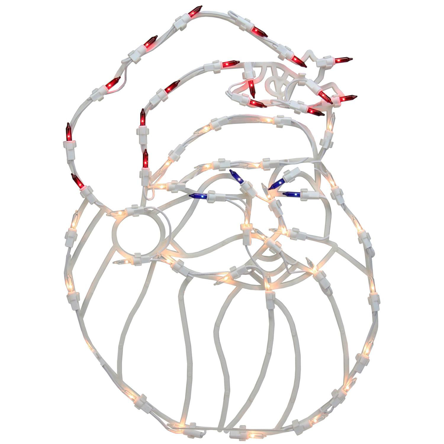 Northlight Seasonal 18" Lighted Santa Claus Christmas Window Silhouette ...