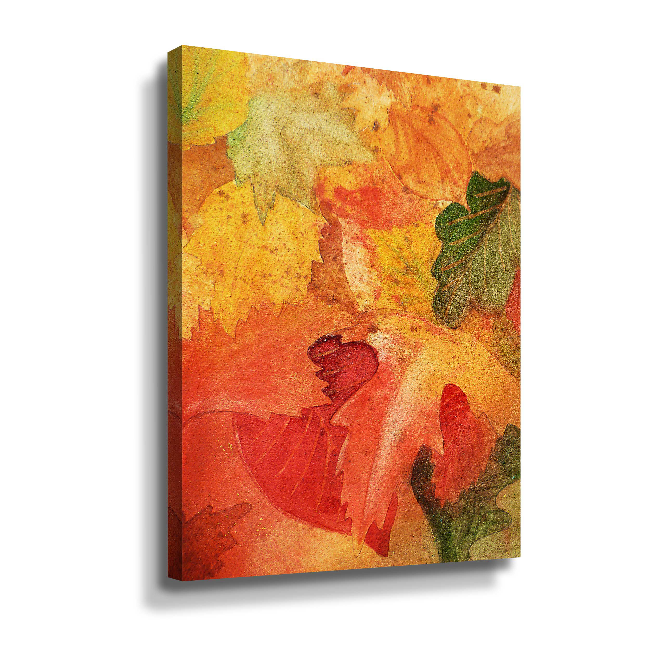 Winston Porter Fall Leaves Abstract | Wayfair