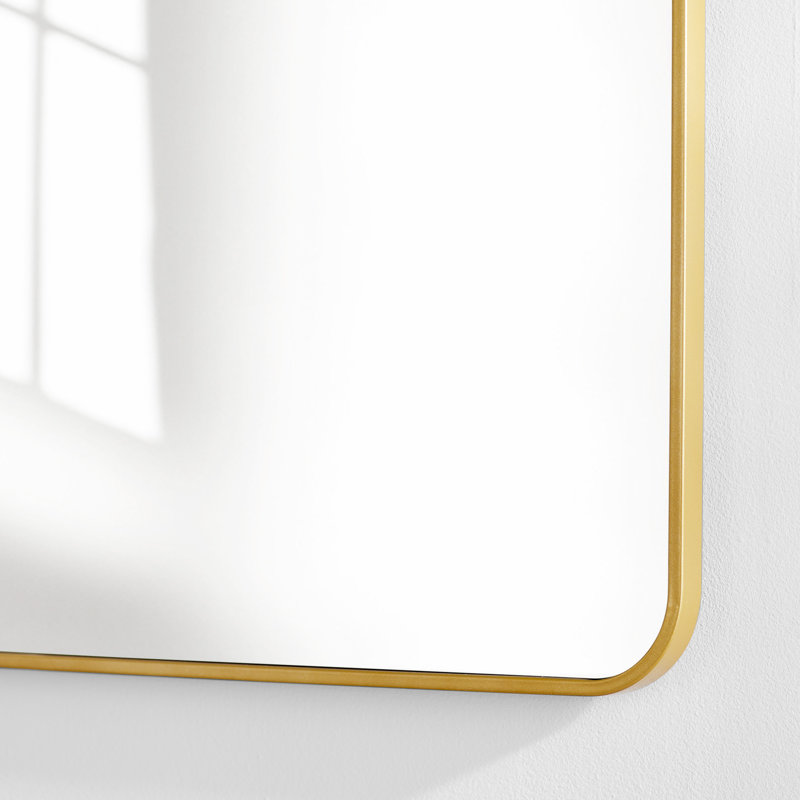 RE/FINE™ Sabine Metal Rounded Rectangle Wall Mirror & Reviews | Wayfair