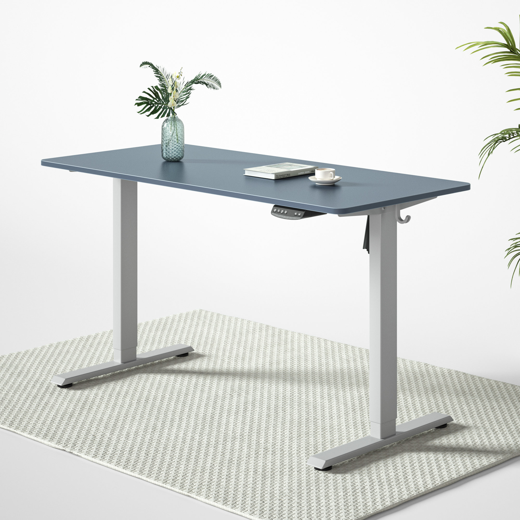 Inbox Zero Ein Height Adjustable Standing Gaming Desk | Wayfair