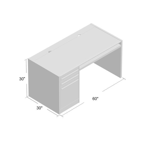 Wildon Home® Computer Desk with Power Outlet & Reviews | Wayfair