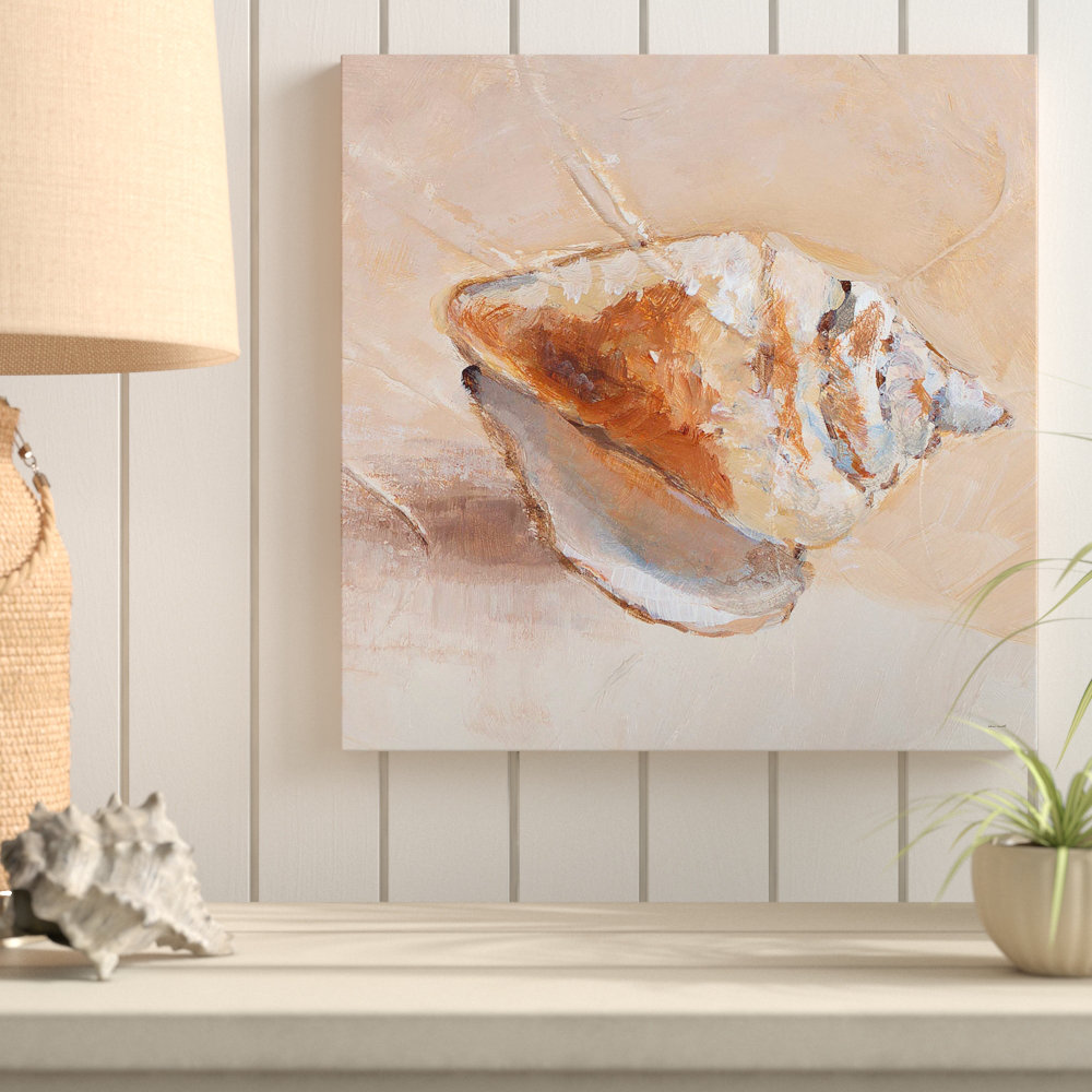 Highland Dunes 'Copper Sea Shell' Acrylic Painting Print - Wayfair Canada