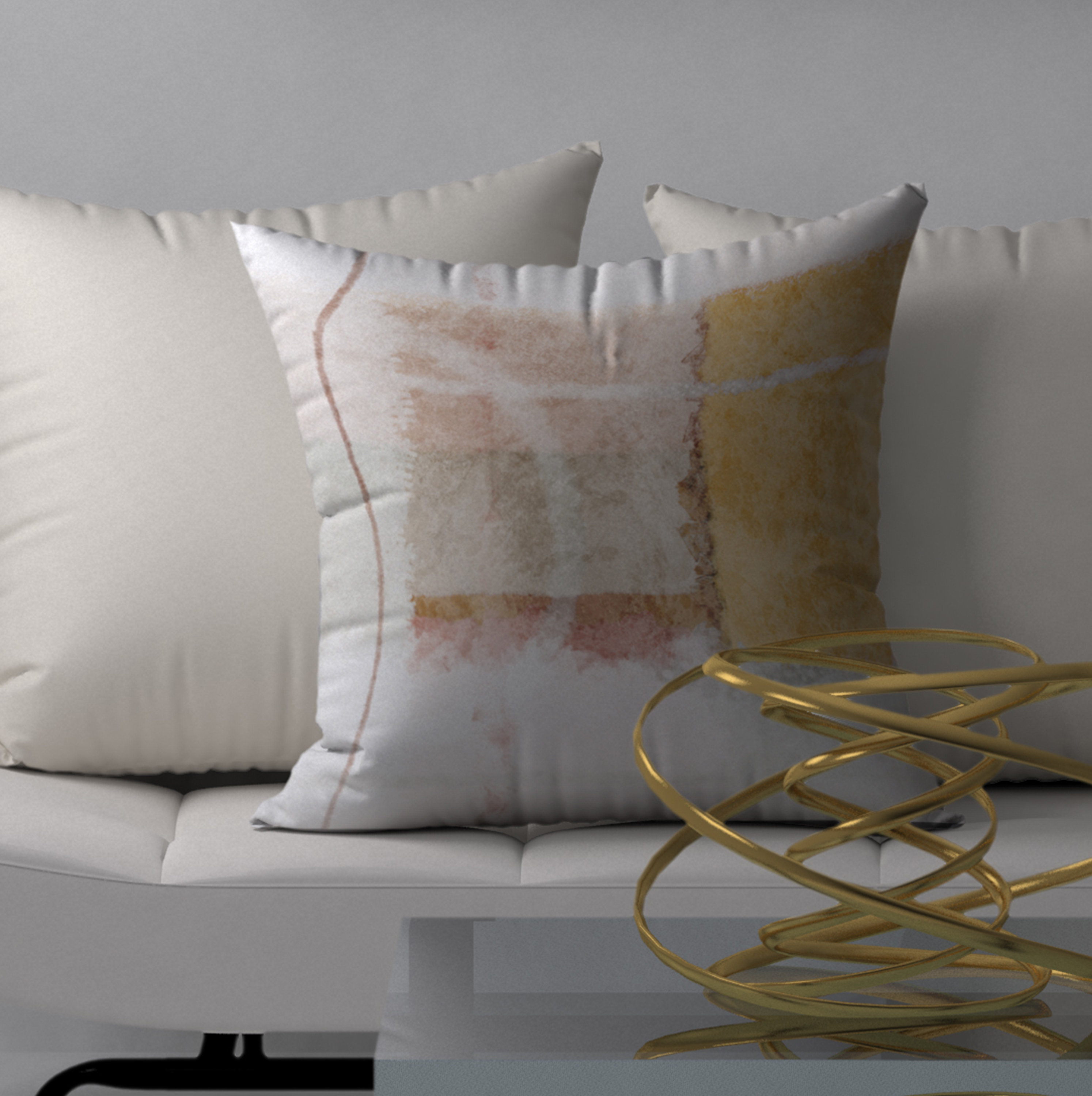 LeRoi Products Abstract Reversible Throw Pillow | Wayfair