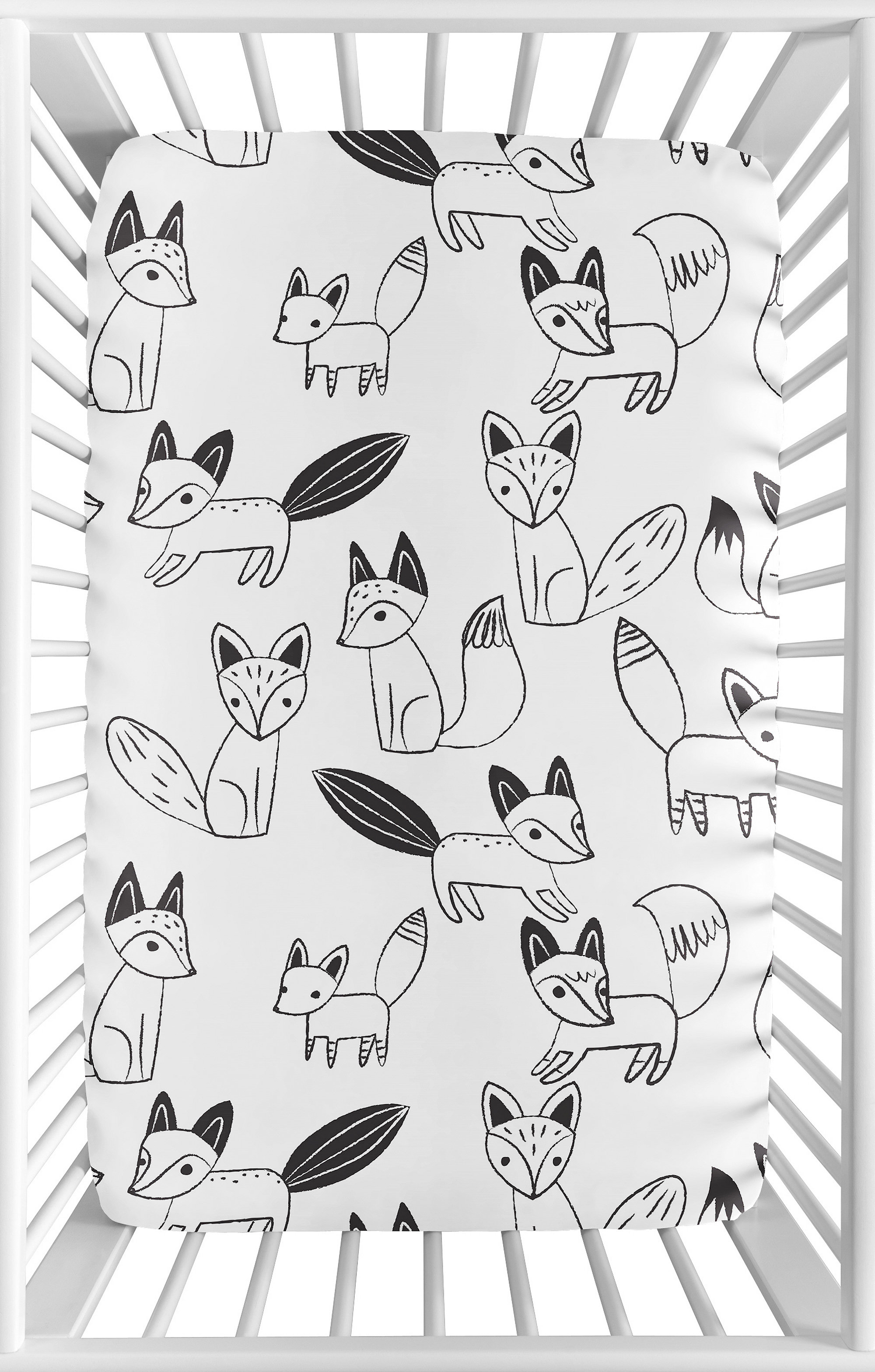 Sweet Jojo Designs Fox Mini Fitted Crib Sheet & Reviews | Wayfair