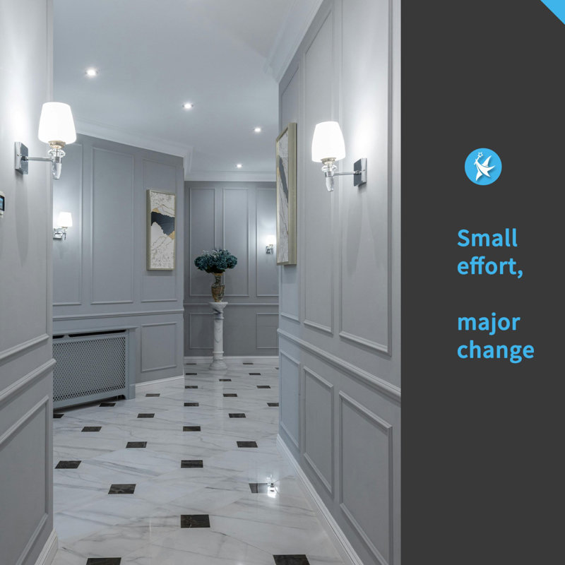 Art3d 96''x2.36'' Wall Molding Trim,Glue Up Wainscoting &Accent Wall ...